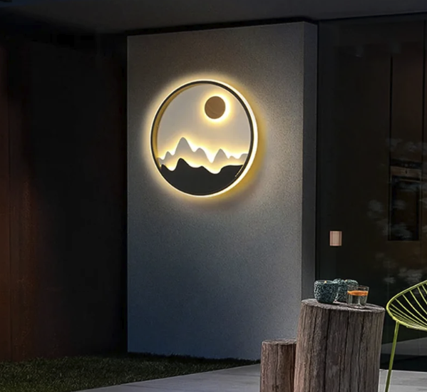 Enhance Your Garden with a Modern Round Wall Lamp - grounddesigns