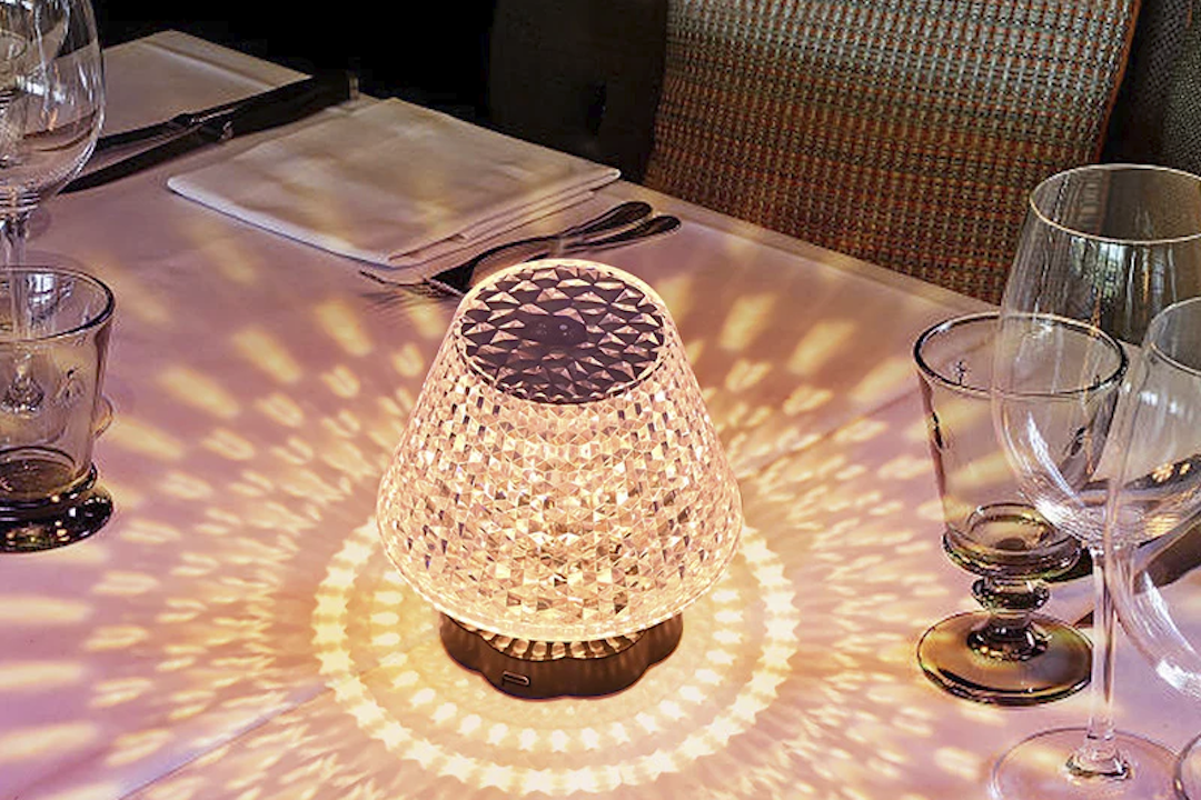 Enhance Your Space with a Romantic Diamond Touch Table Lamp - grounddesigns